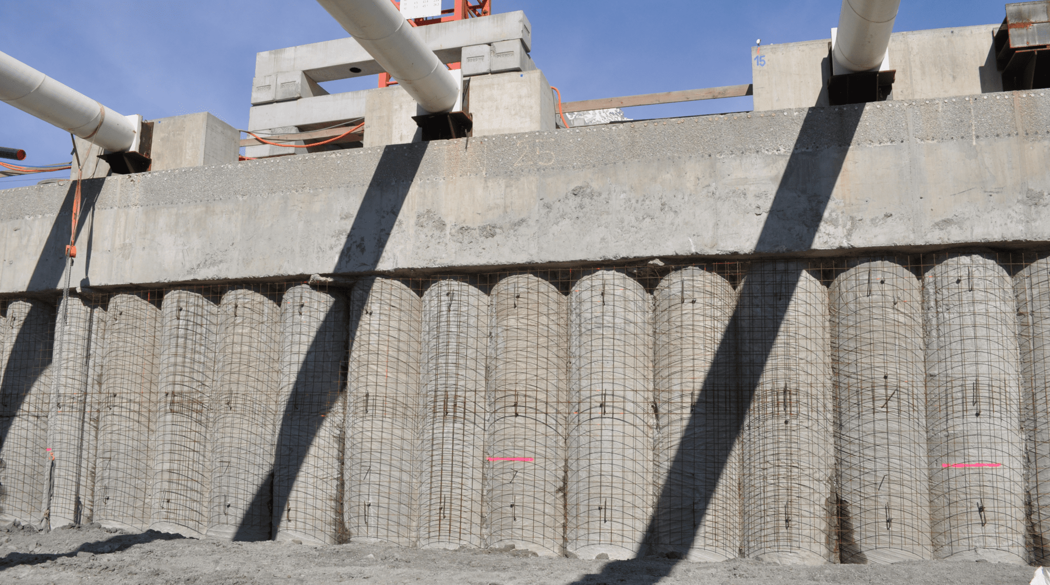 Pile breaking of a secant pile wall | the experts Brextor