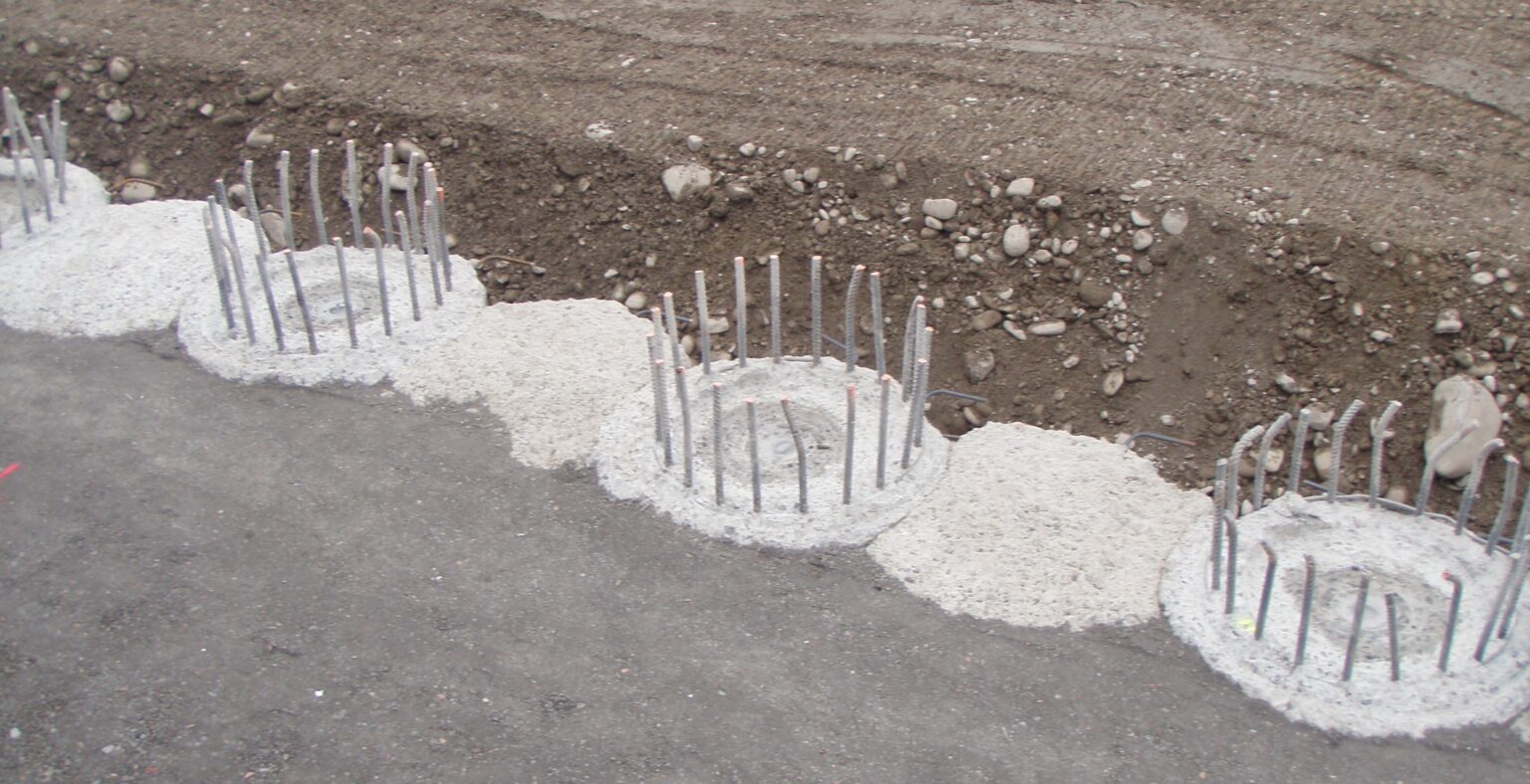 Pile breaking of a secant pile wall | the experts Brextor